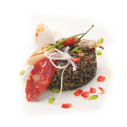Recette : Gambas Cameron et brunoise de légumes au chorizo - Arts ...