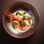 Recette : Gambas Cameron et brunoise de légumes au chorizo - Arts ...