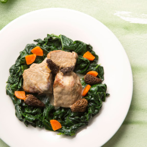 Recette : Sole en viennoise de parmesan, épinards & girolles - Arts ...