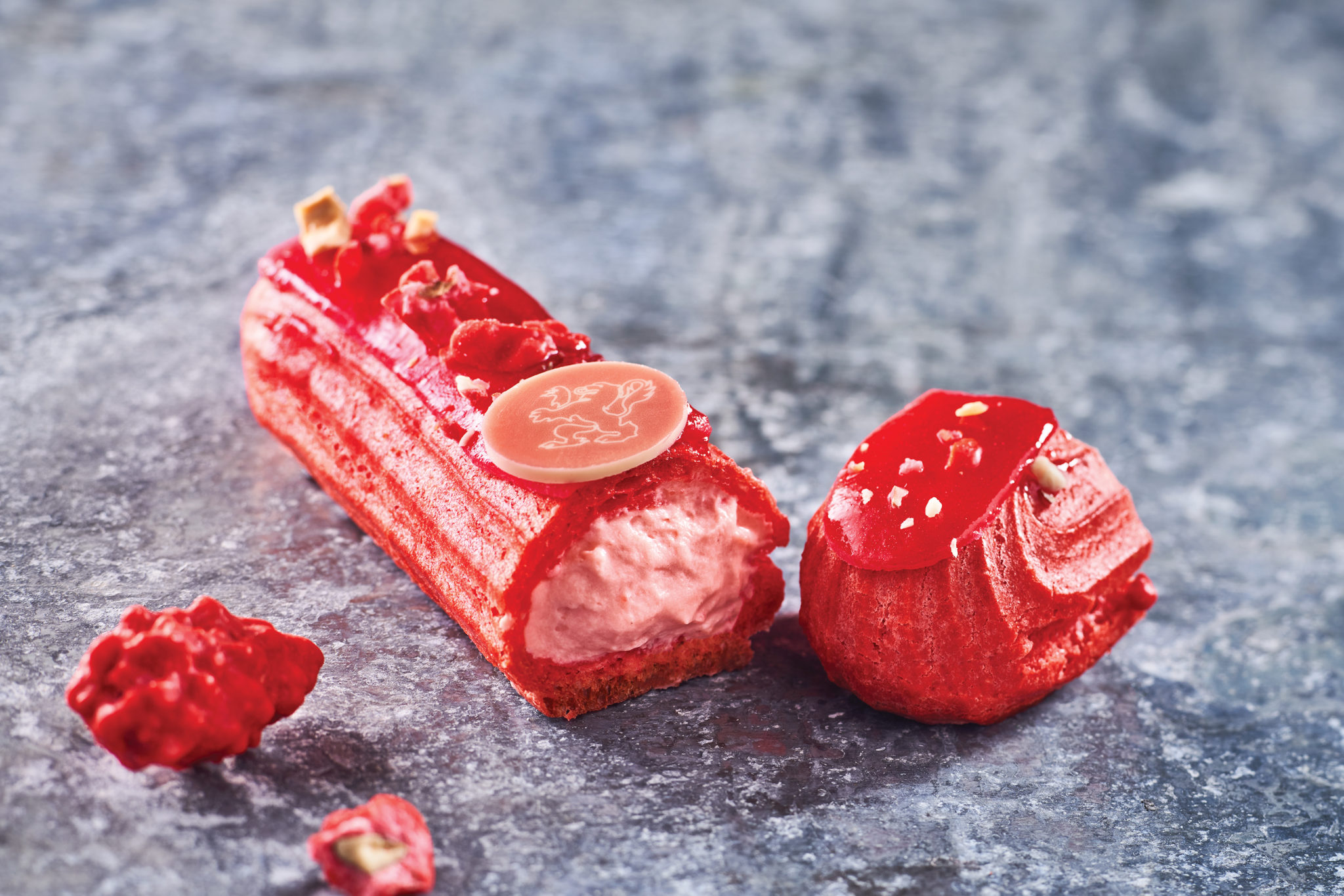 Recette : Éclair Praline Rose - Arts & Gastronomie