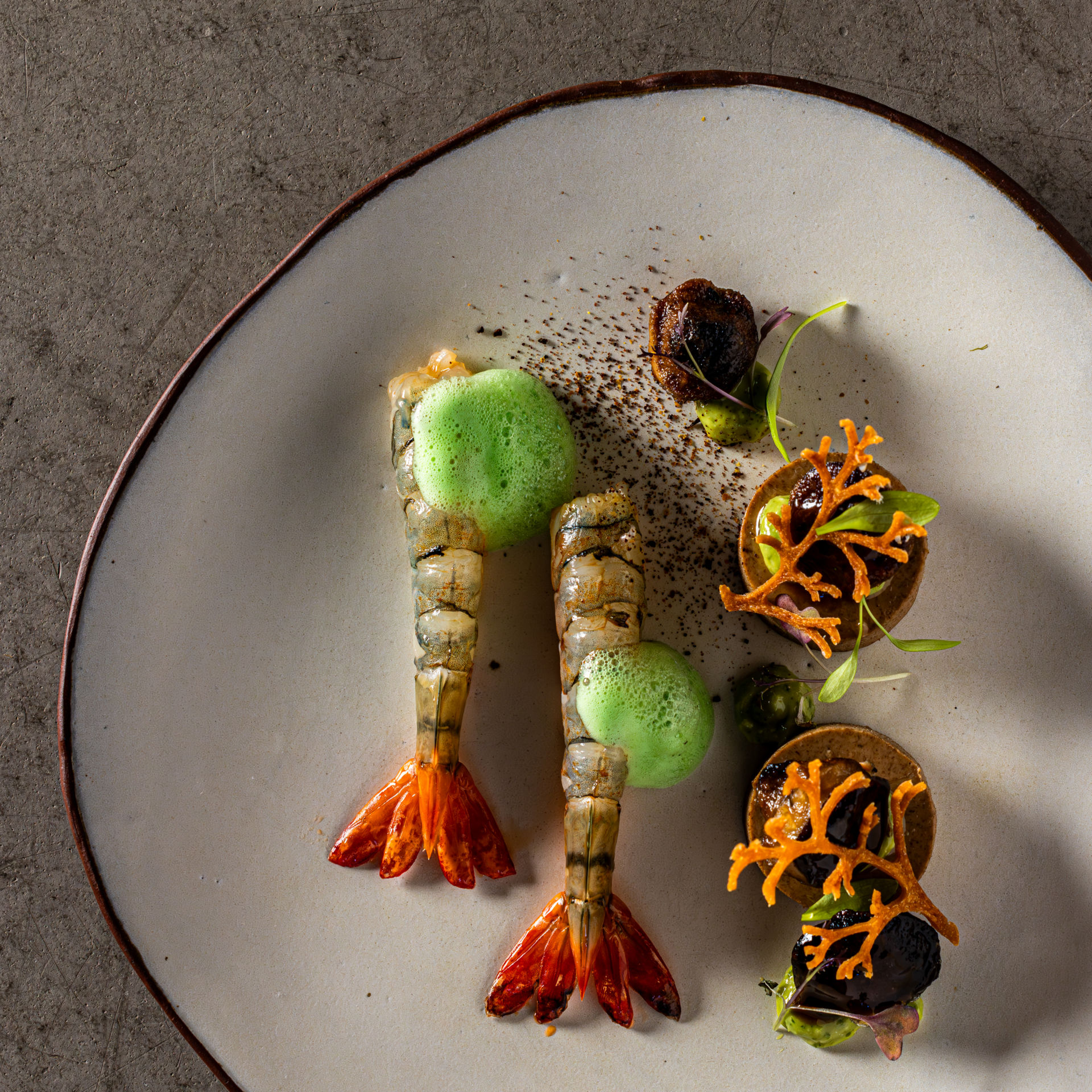 Recette : La gambas bleue - Arts & Gastronomie